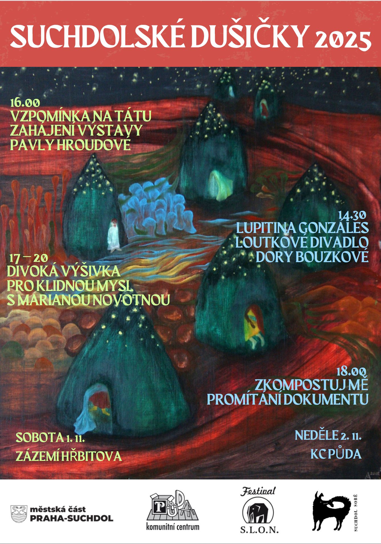 SUCHDOLSKÉ DUŠIČKY - výstava a výšivka - Městská část Praha-Suchdol